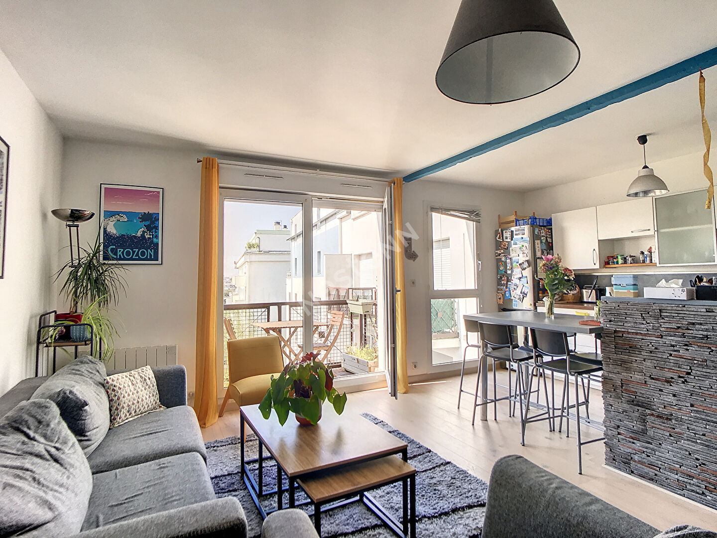 Appartement T3 Nantes - Tortiere proche ERDRE avec balcon et parking.